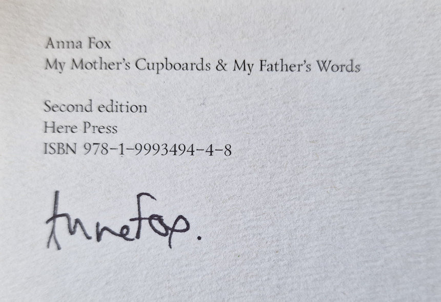 Buy My Mother's Cupboards & My Father's Words by Anna Fox Online ...