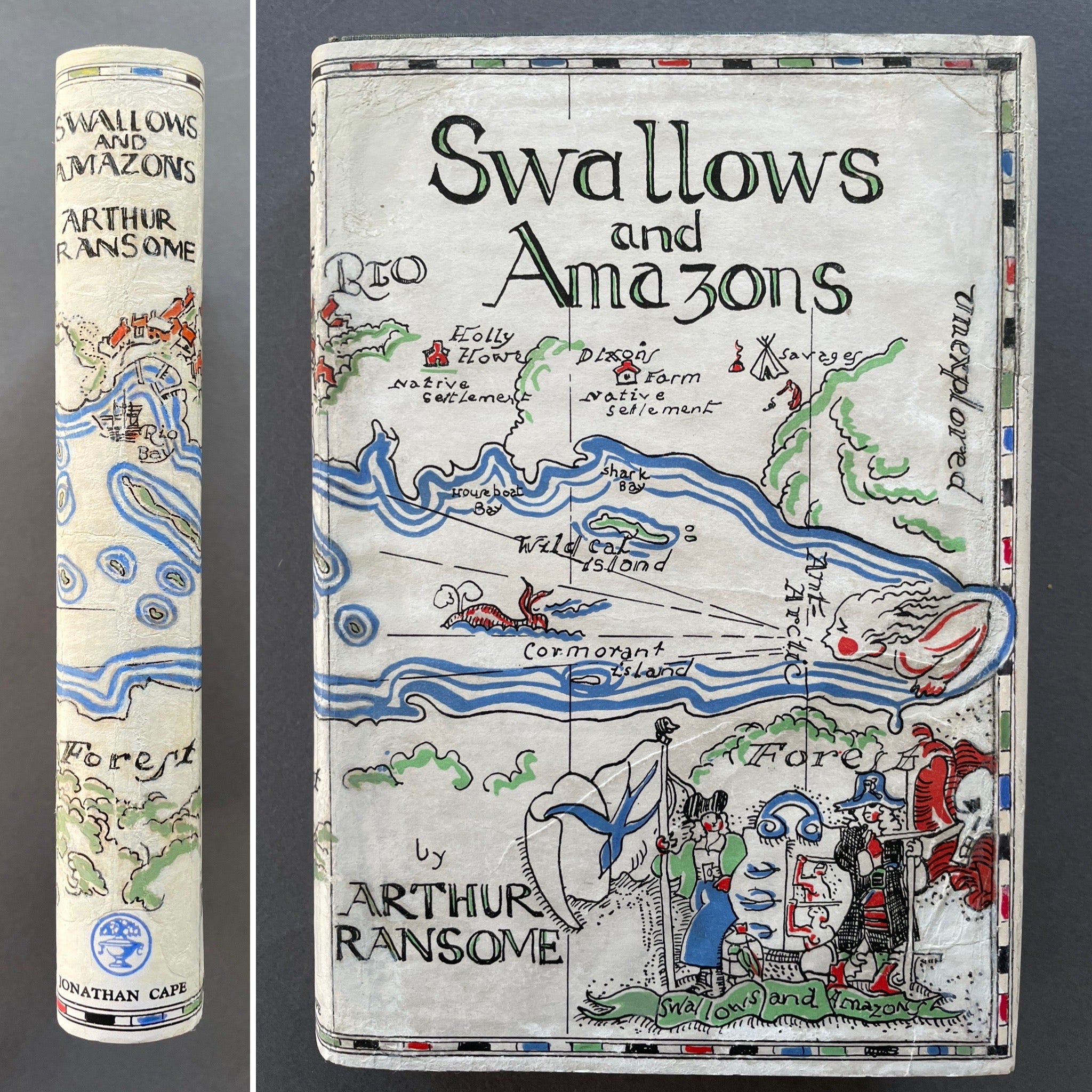 Buy 1st edition antiquarian book Swallows and Amazons Arthur Ransome ...