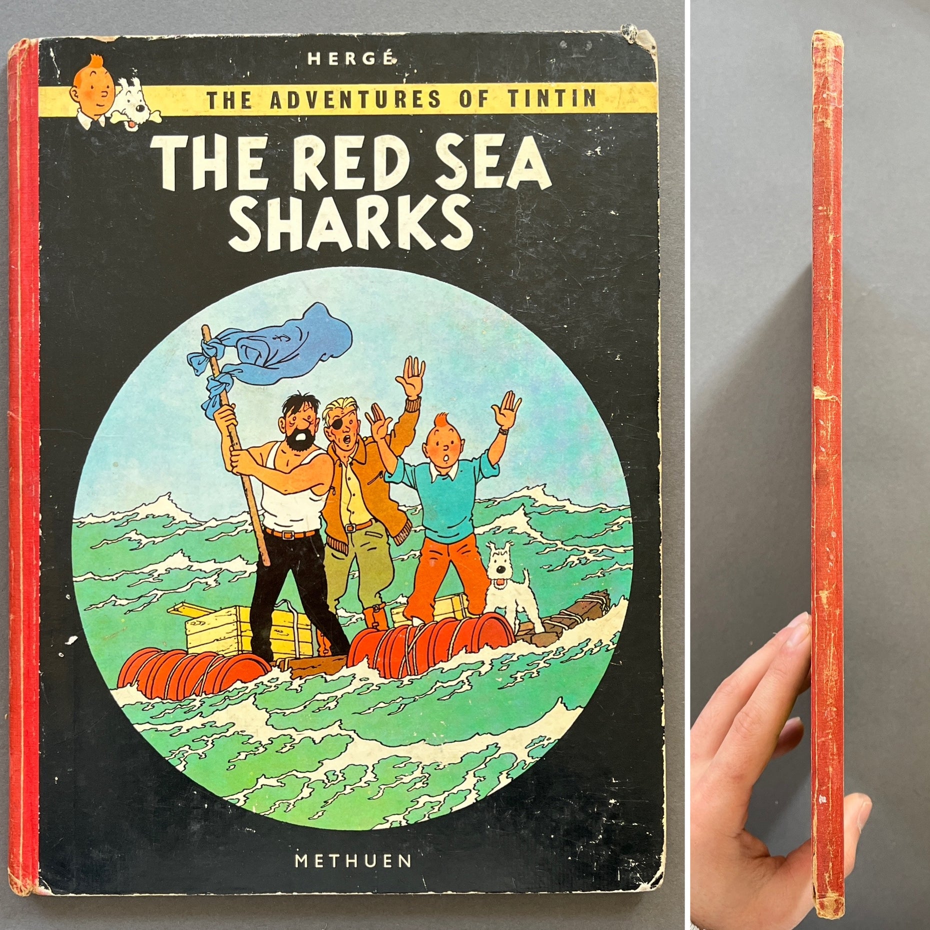 Buy 1st UK edition The Red Sea Sharks comic TinTin Herge rare books ...