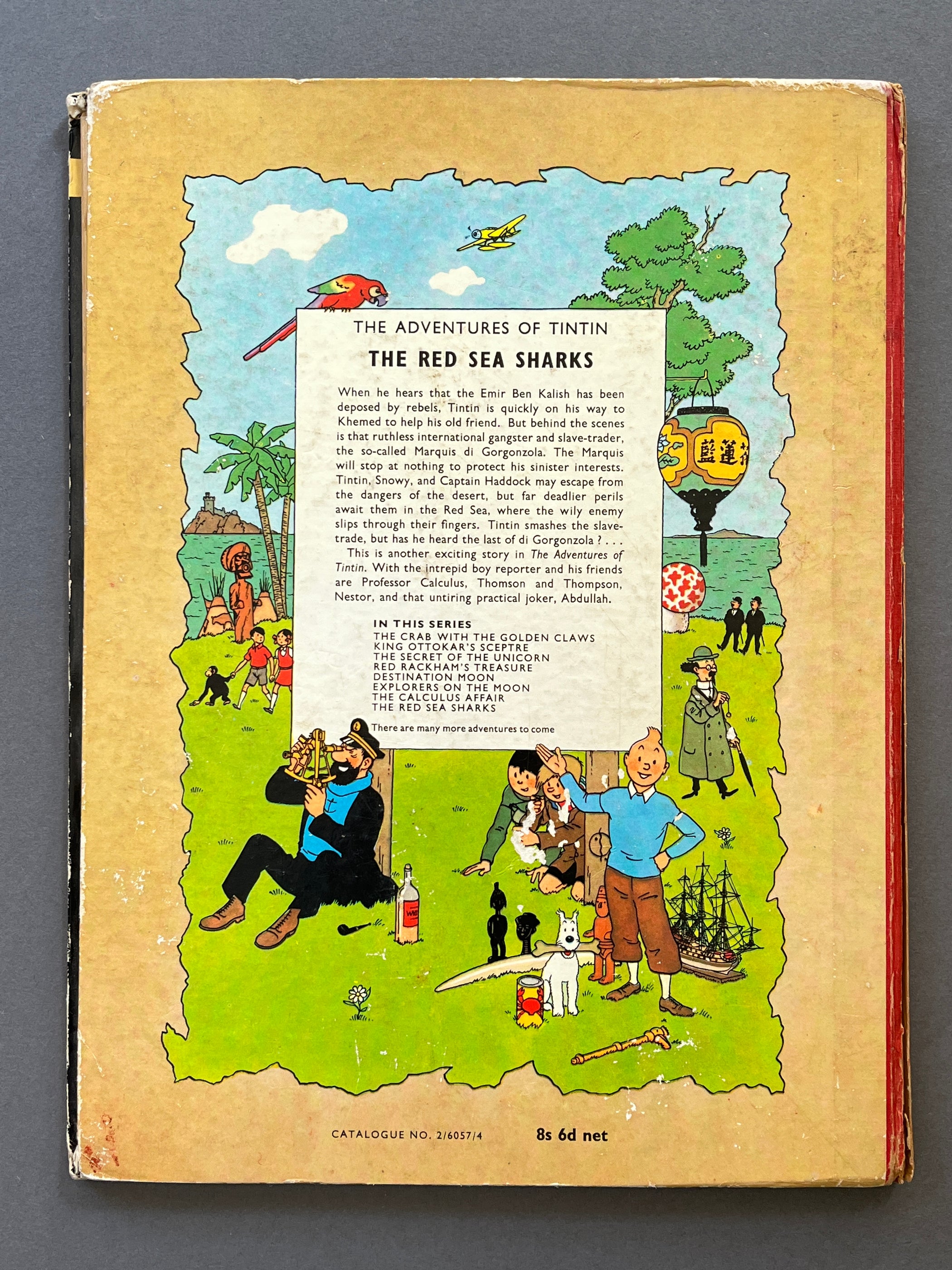 Buy 1st UK edition The Red Sea Sharks comic TinTin Herge rare books ...