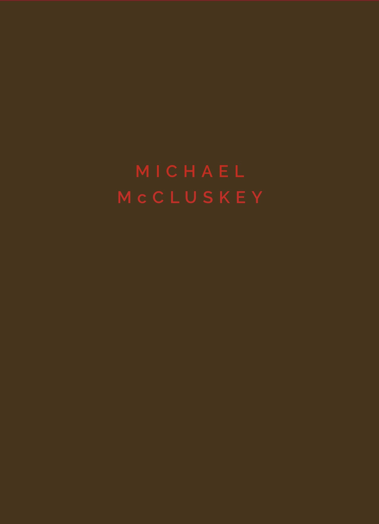 Buy 003 - Michael McCluskey (E-book) bimonthly download PDF – Setanta Books