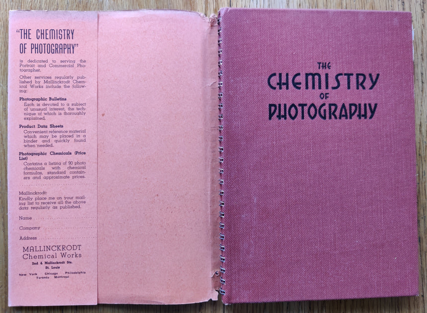 The Chemistry of Photography – Setanta Books