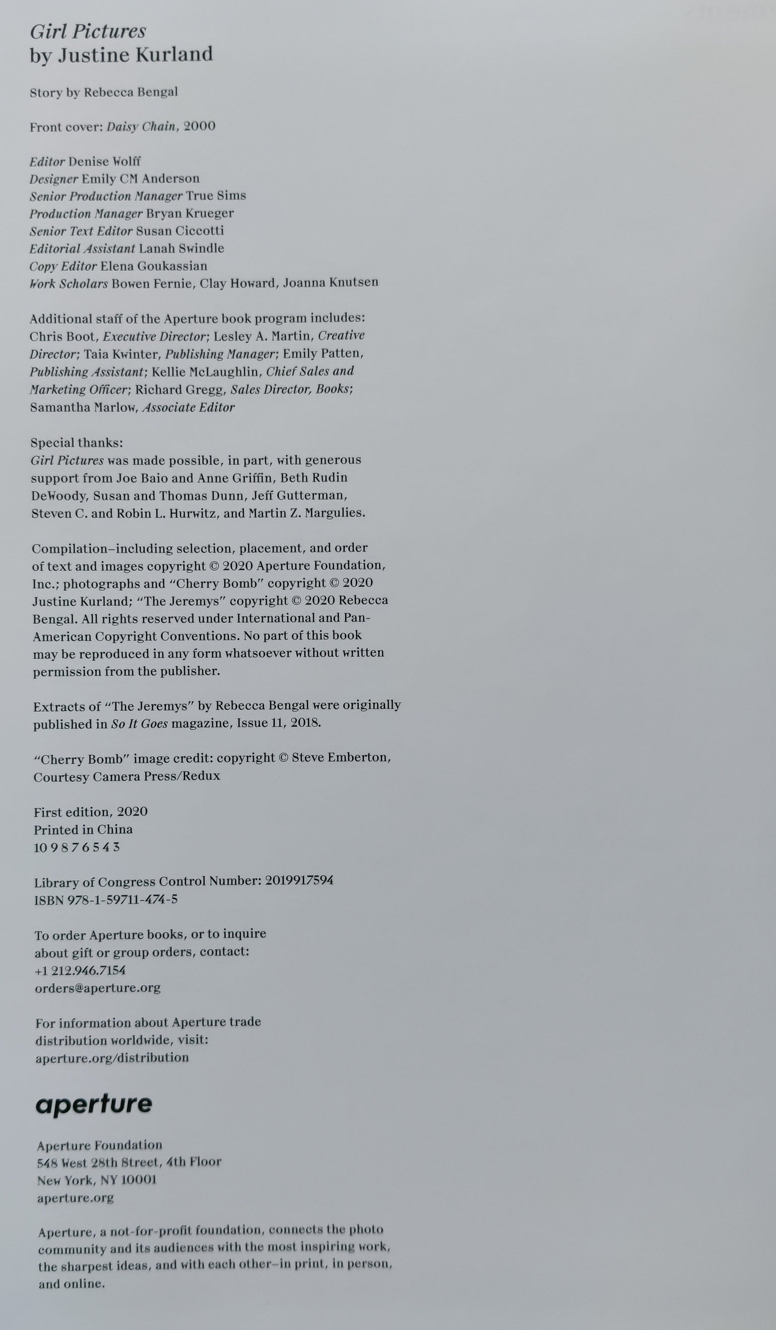 Buy Girl Pictures by Justine Kurland Online – Setanta Books