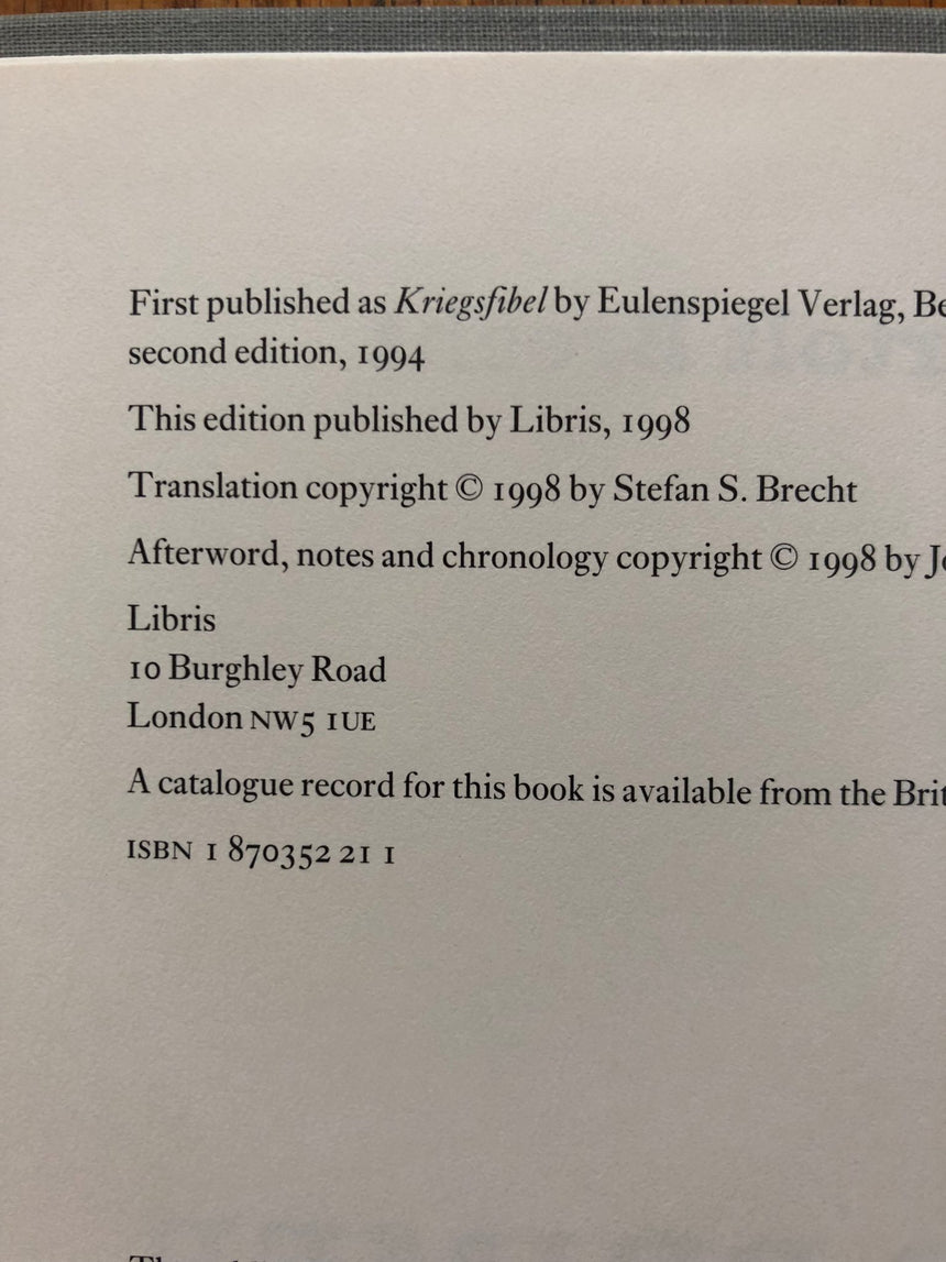 War Primer by Bertolt Brecht | Photography | Setanta Books