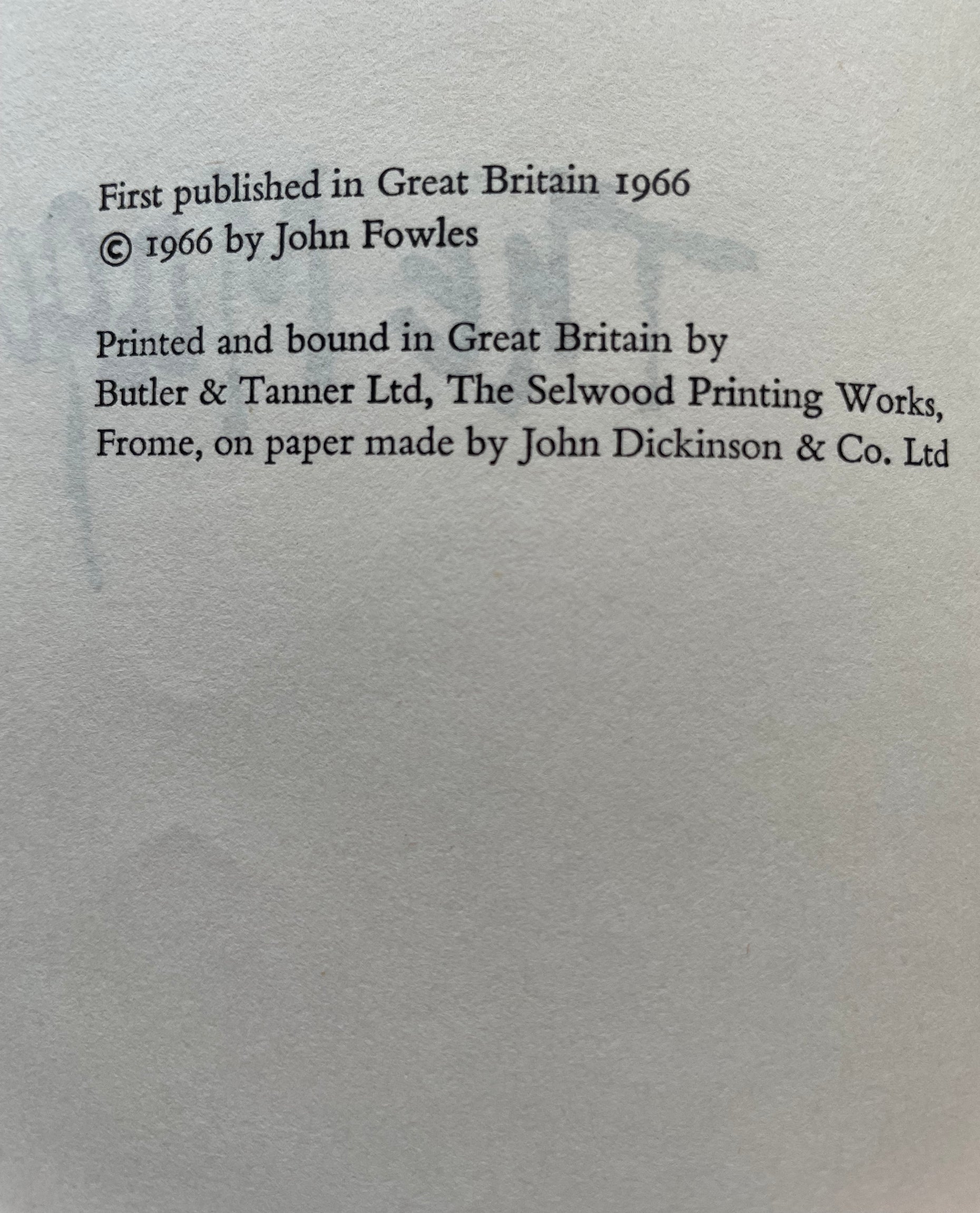 Buy The Magus UK 1st by John Fowles online – Setanta Books