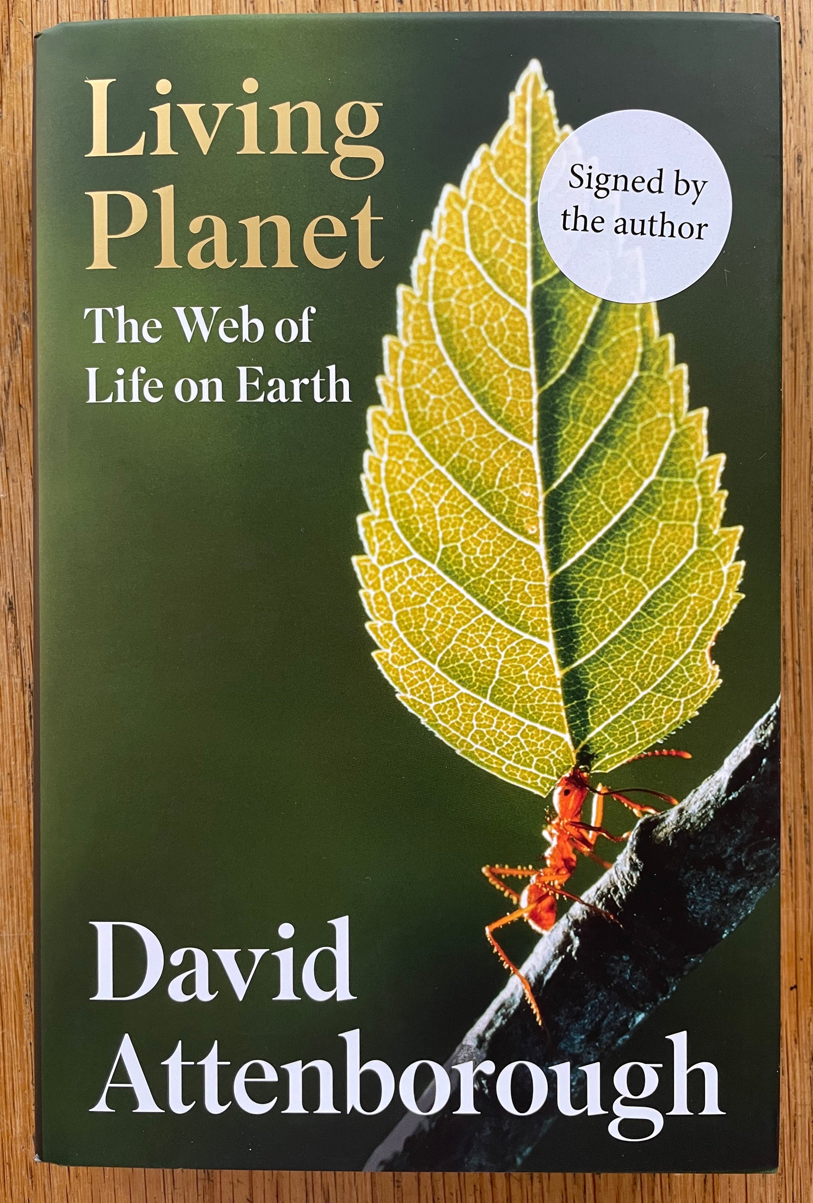 Buy The Living Planet signed by David Attenborough book online bookshop ...